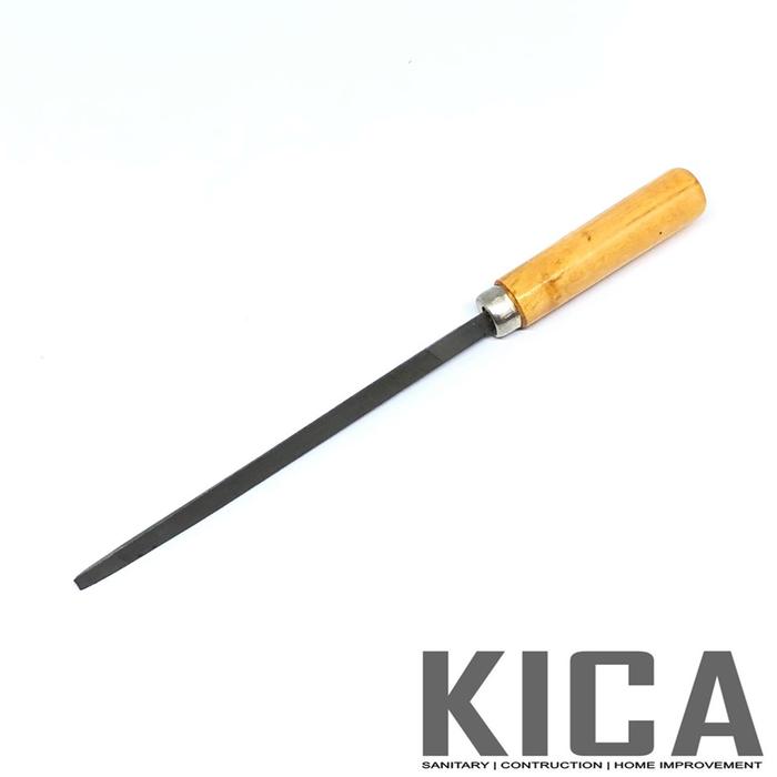 Jual KIKIR SEGITIGA GAGANG KAYU / KIKIR GERGAJI KAYU 4 INCH / 10 CM ...