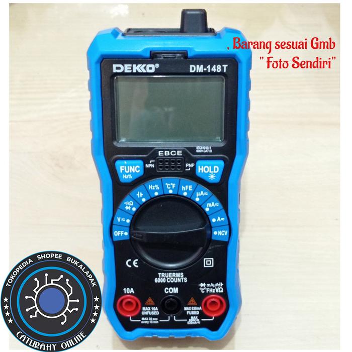 Jual avometer digital dekko DM-148C avo meter dm148c auto - Kota ...