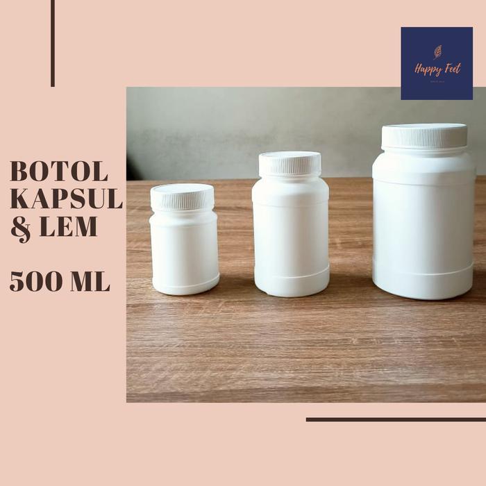 Jual BOTOL KAPSUL / BOTOL LEM 500 ML HDPE FOOD GRADE - Jakarta Pusat ...