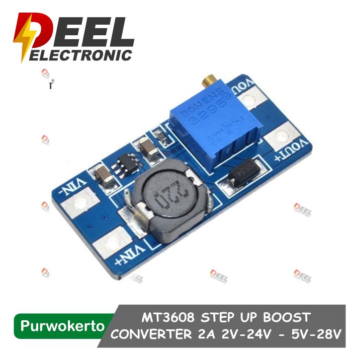 Jual MT3608 STEP UP BOOST CONVERTER 2A 2V-24V TO 5V-28V ADJUSTABLE - Kab. Banyumas - DEEL ...