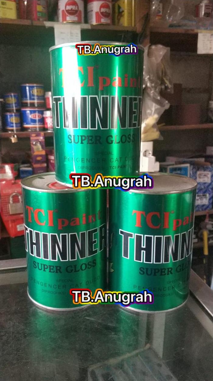 Jual THINNER 1 LITER SUPER GLOSS TCI Thiner Tinner Tiner Pengencer Cat ...