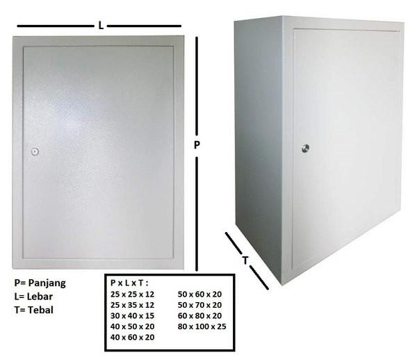Jual MASKO Box Panel 400x300x150 Kotak Panel Listrik Plat Besi Kunci ...