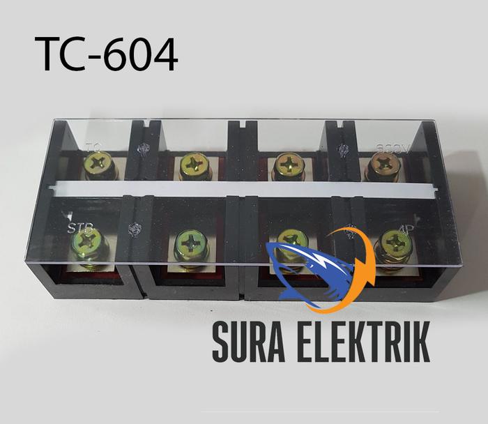 Jual Terminal Block TC-604 4 Pole 60A - Kota Surabaya - Sura Elektrik | Tokopedia