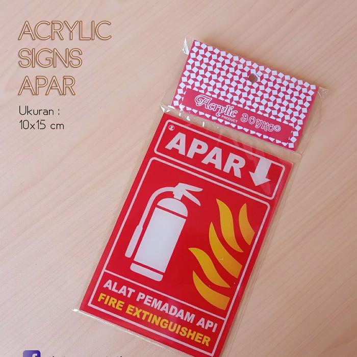 Jual Acrylic APAR sign - Kota Semarang - BALE AKSARA (ATK) | Tokopedia