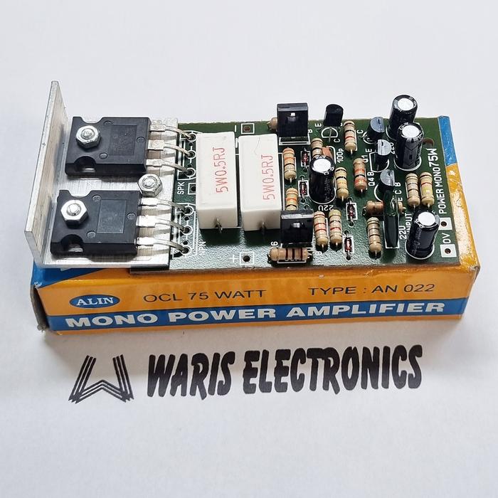 Jual kit power ampli amplifier OCL mono 75Watt - Kab. Sukoharjo - waris ...