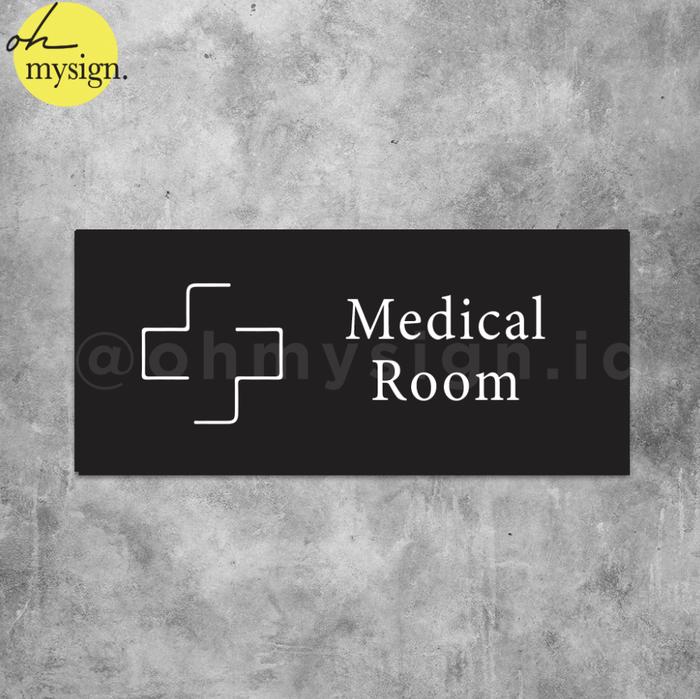 Jual Sign Akrilik Medical Room Ruang Kesehatan Acrylic Sign Board UV ...