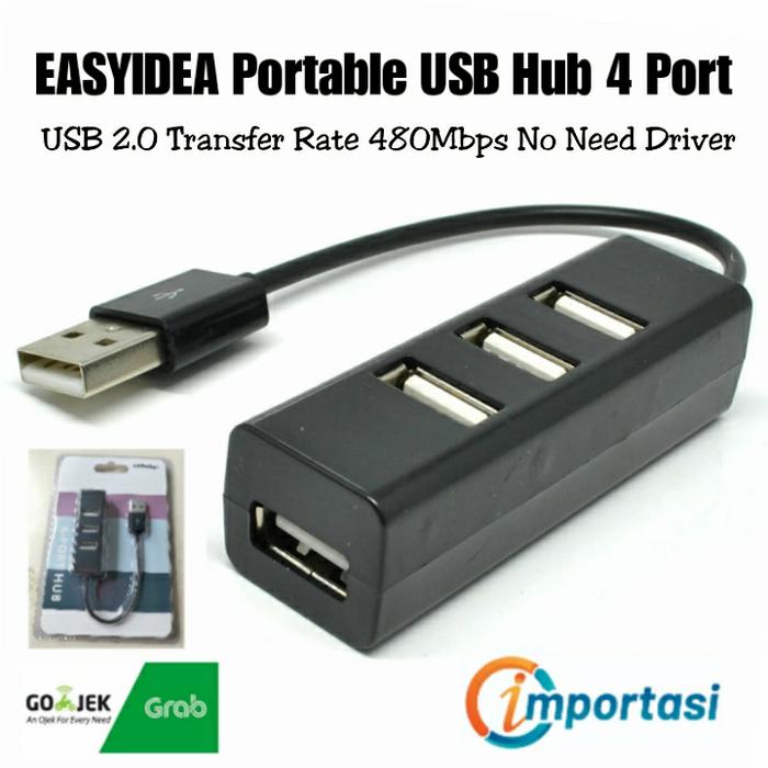 Jual Easyidea Usb Hub 4 Port Portable For Flashdisk Keyboard Mouse Printer Kota Depok