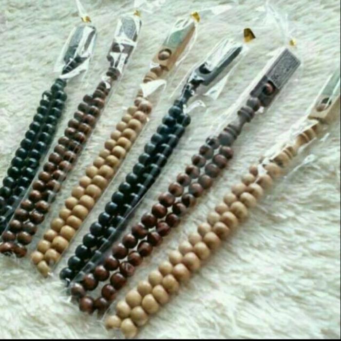Jual Tasbih kayu butiran 33 kemasan plastik ikat kawat - Jakarta Timur ...