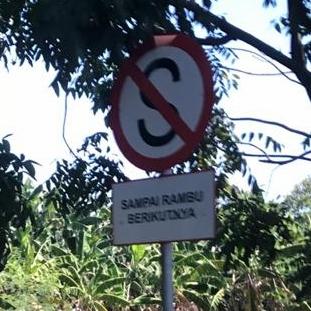 Jual Sign Rambu tanda jalan dilarang stop berhenti sepanjang jalan ...