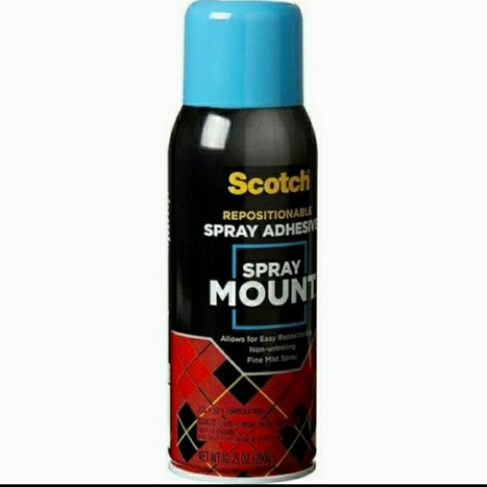 Jual 3M SPRAY MOUNT- SCOTCH REPOSITIONABLE ADHESIVE 290 GRAM - Kota ...