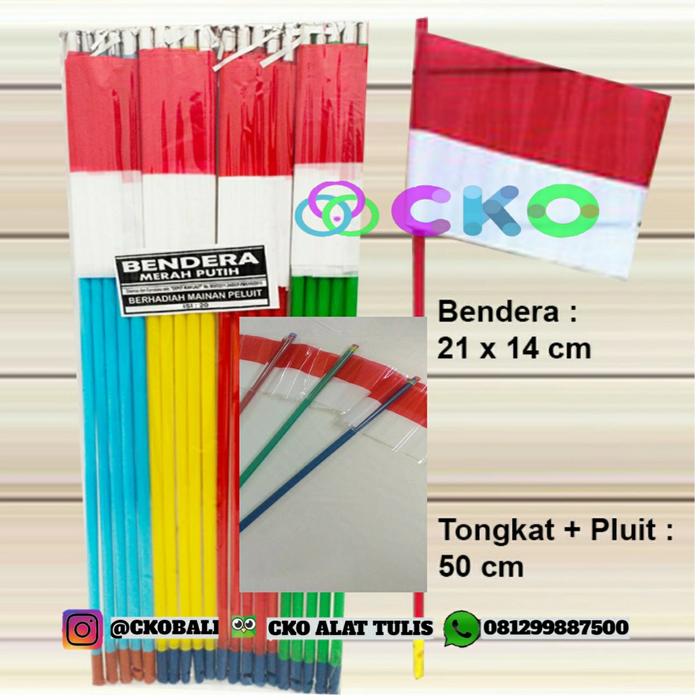 Jual Bendera pawai/ bendera stick/ bendera HUT RI isi 20pcs - Kota ...