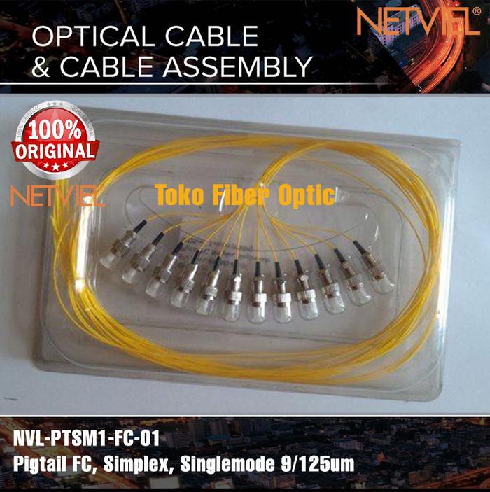 Jual Netviel Pigtail FC, Simplex, Singlemode 9/125um, 1 meter (LSZH ...