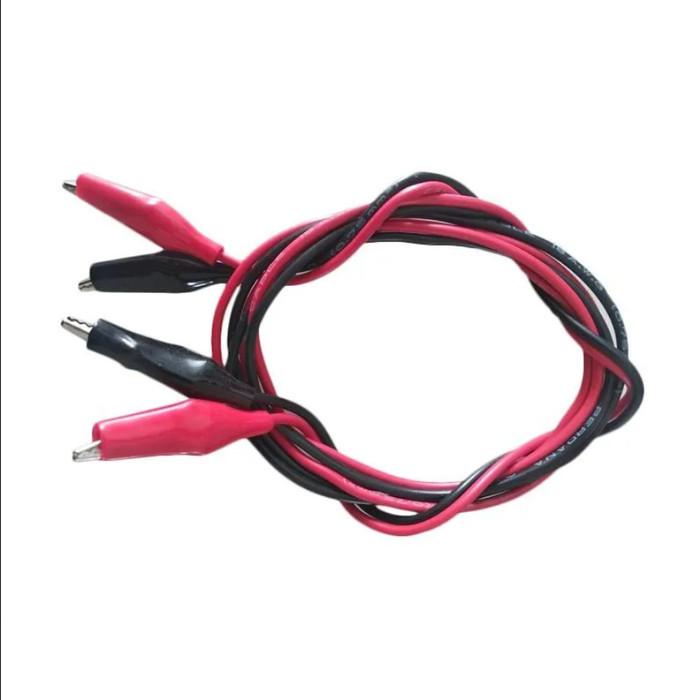 Jual Kabel Plus Capit Buaya Aki Panjang 1M Sepasang Merah Hitam Ukuran ...