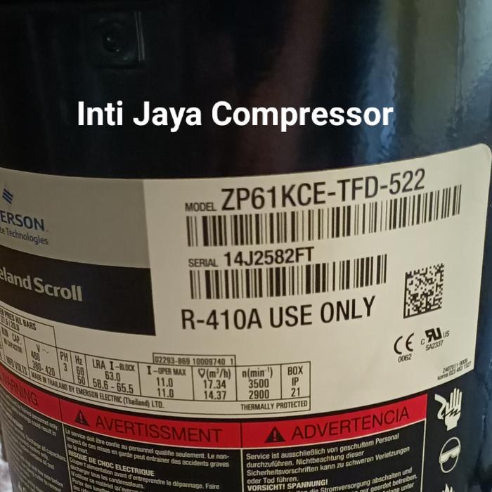 Jual compressor copeland zp61kce-tfd-522 - Jakarta Barat - Mitra ...