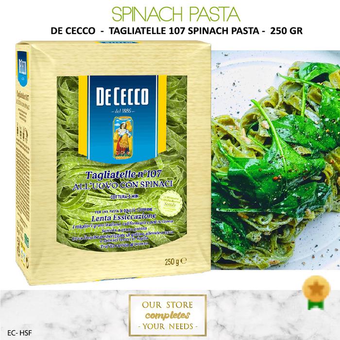Jual DECECCO TAGLIATELLE SPINACH PASTA FETTUCINI DE CECCO SPINACH PASTA ...