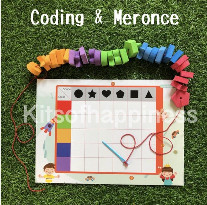 Jual Coding And Threading Kids Toddler / Meronce Mencocokan Bentuk ...