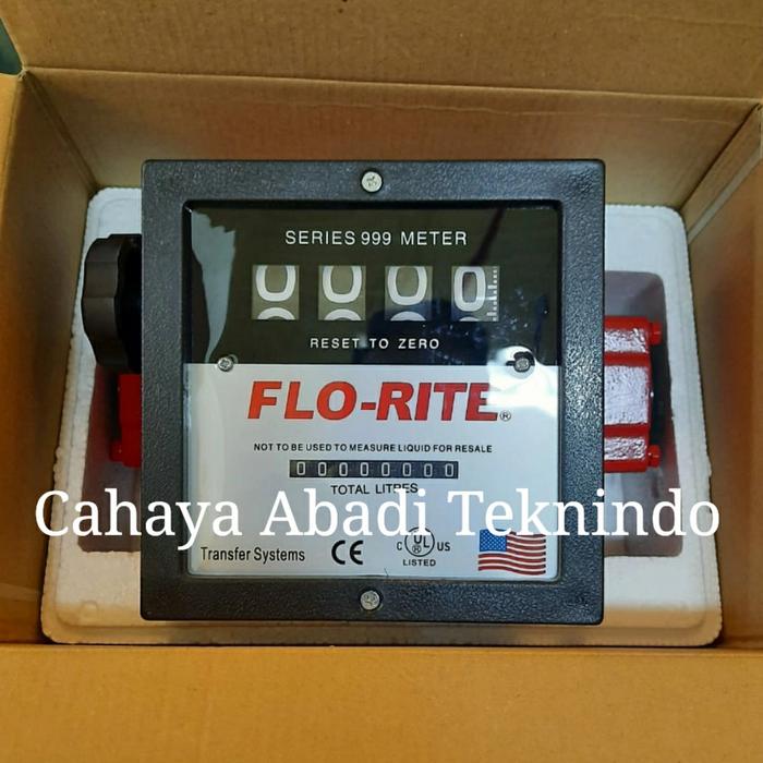 Jual Flow meter 4 digit drat 1 1/2" Flowmeter / Meteran solar FLO RITE ...