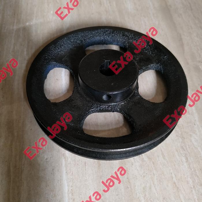 Jual Pulley besi cor A1 - 6 inch as 24 mm poly pully besi cor - Kab ...