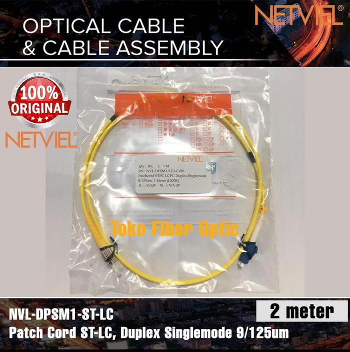 Jual Netviel Patch Cord ST-LC, Duplex Singlemode 9/125um, 1 - 20 meter ...