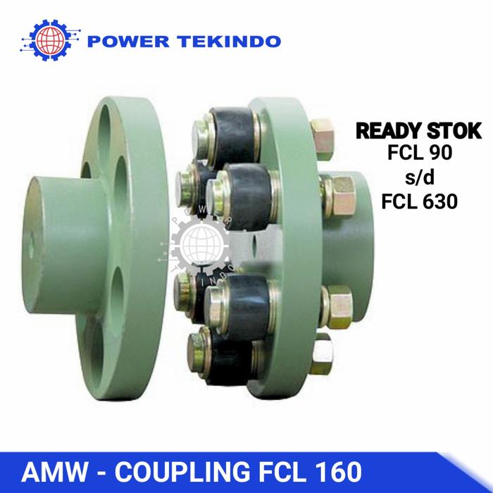Jual AMW Coupling FCL 160 Flexible Coupling FCL160 Kopel Dinamo Couple ...