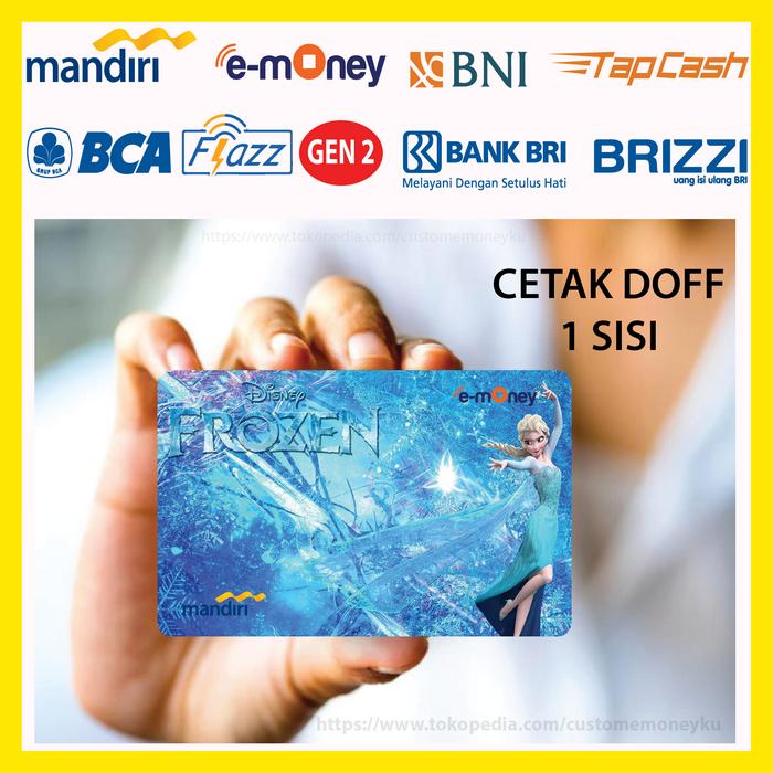 Jual KARTU EMONEY MANDIRI BCA GEN 2 BNI BRI ANIME FROZEN ELSA KRISTAL ...
