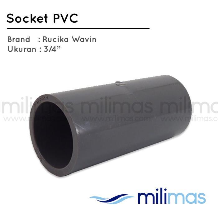 Jual RUCIKA - SOCKET AW 3/4" - Fitting SOK Sambungan Pipa PVC - Kota ...