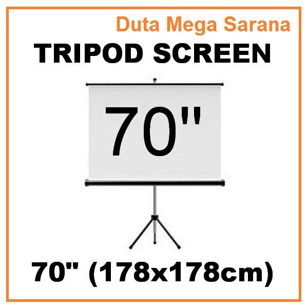 Jual Layar Proyektor Tripod 70 inchi Projector Screen - Kota Semarang ...