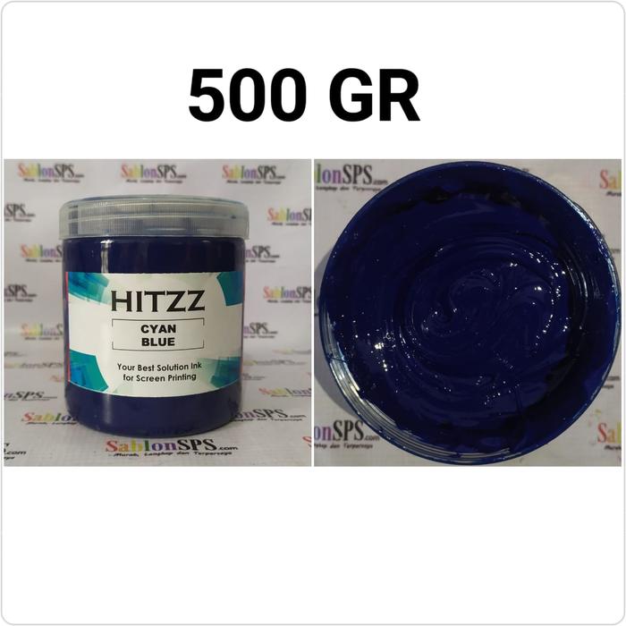 Jual TINTA PLASTISOL LENGKAP BIRU BLUE MIX COLOUR 500GR - CYAN BLUE ...