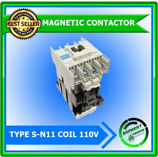 Promo Contactor Mitsubishi S-N11 / 110VAC Magnetik kontactor coil ...