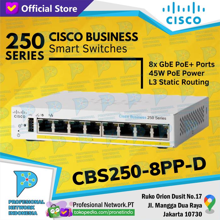 Promo Cisco Business CBS250-8PP-D-EU 250 Series Smart Switches Cicil 0% ...