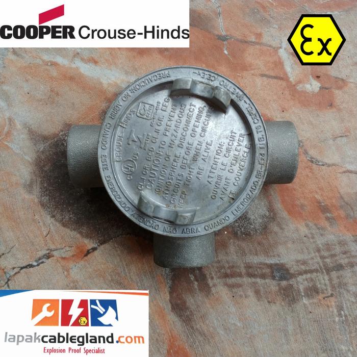 Jual Exproof Junction Box CROUSE HINDS GUAX 26 GUAX26 3/4" Aluminium 4 ...