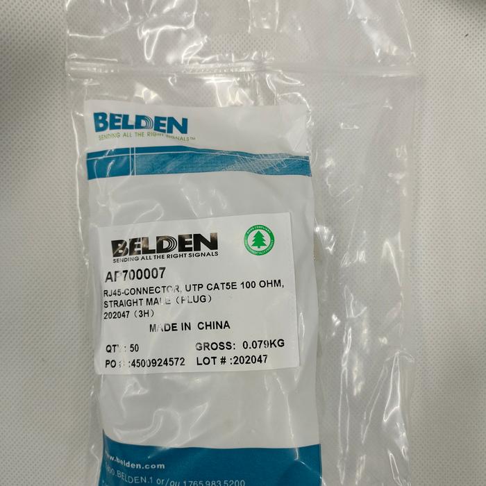 Jual BELDEN Connector CAT5e RJ45 AP700007 ( Isi 50 Pcs ) Original ...