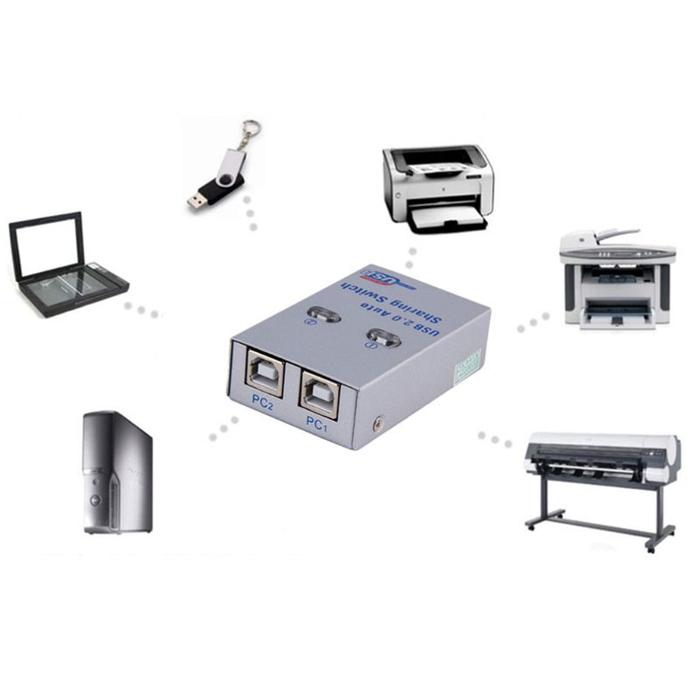 Jual Auto Switch Usb Printer 2 Port 2port 4 Port Sharing Switcher Usb 2 ...