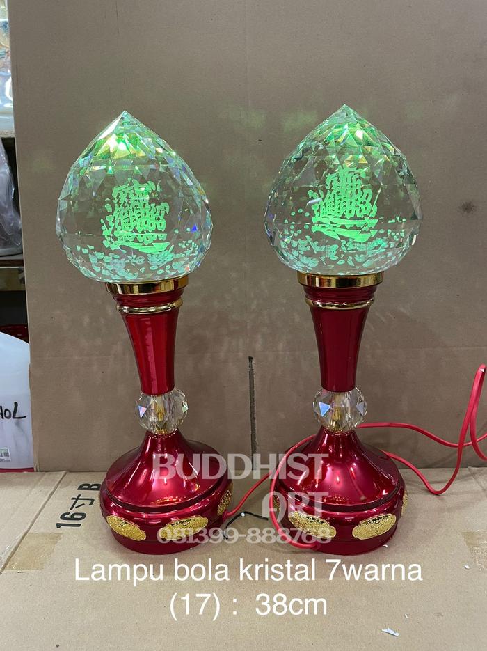 Jual Lampu sembahyang lampu altar bola kristal 7 warna LED 38 cm - Jakarta Utara - Sun Lie ...