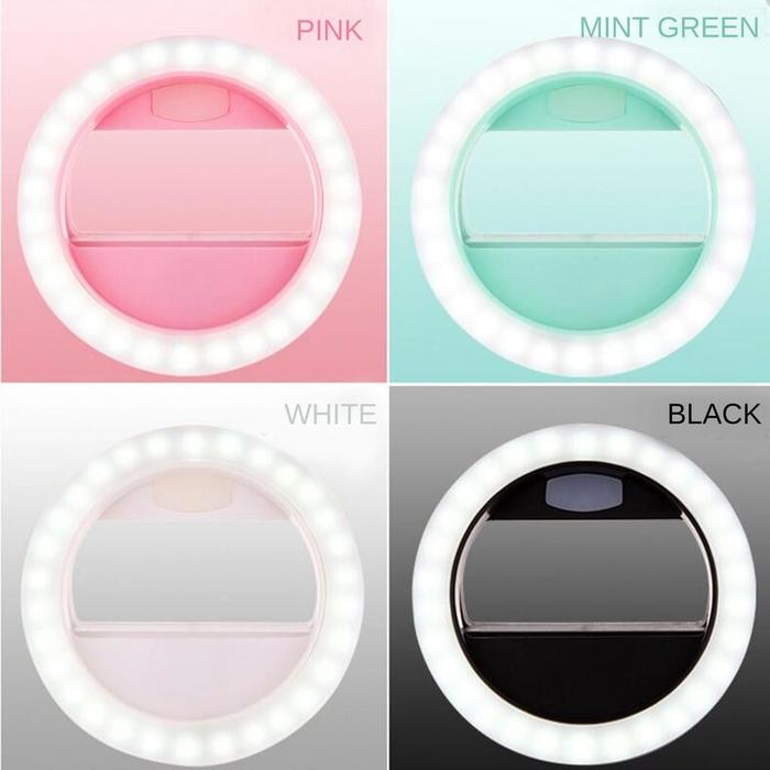Jual LED Smartphone Selfie Lampu USB HP Ring Bulat Ring Mini Kamera ...