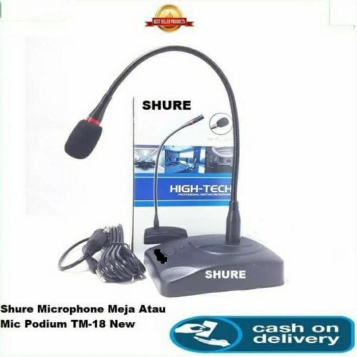 Jual MIC MEJA SHURE MIC PODIUM MICROPHONE MIMBAR SHURE MIC RAPAT ...