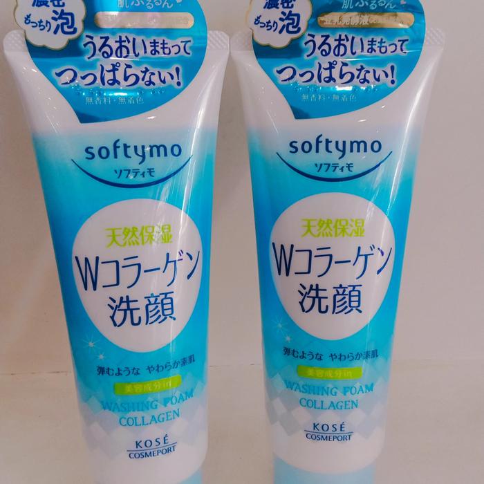 Jual Kose Cosmeport Softymo Cleansing Foam Ya Collagen Washing Foam Di ...