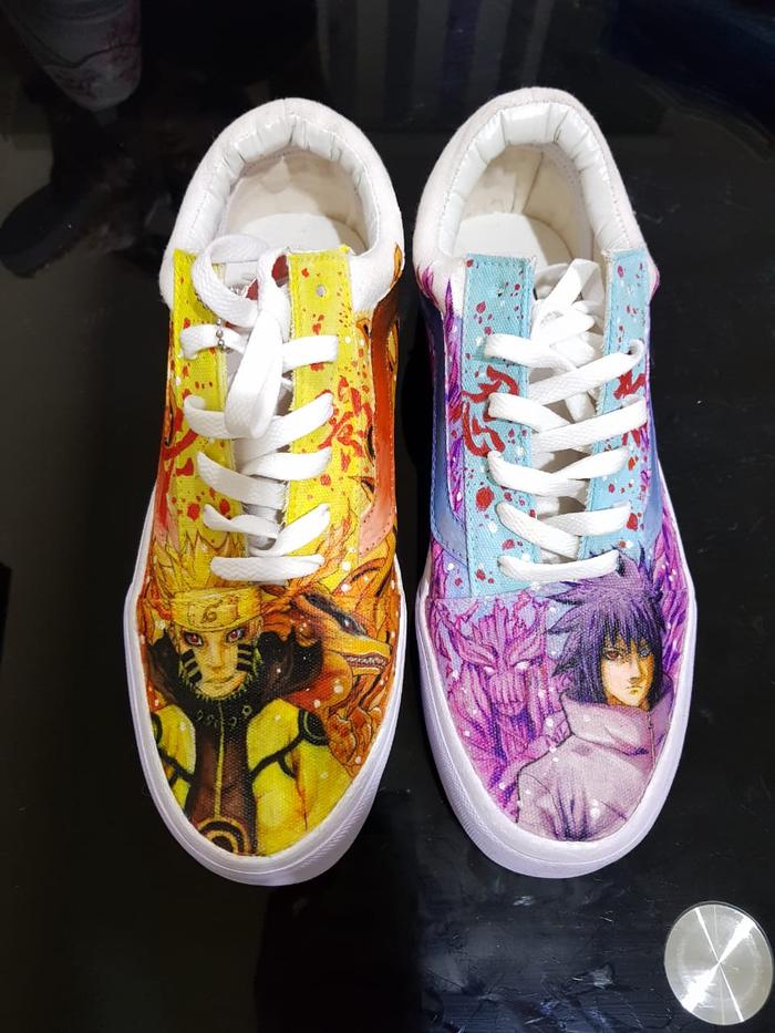 Jual Custom Lukis Sepatu/ Jasa Lukis Sepatu NARUTO B*21 - #010 - Kota ...