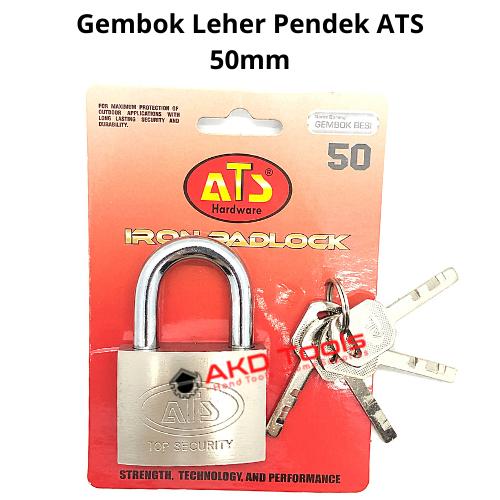 Jual Gembok Nekel Putih ATS 50 mm Leher Pendek Gembok Rumah Pagar 50mm ...