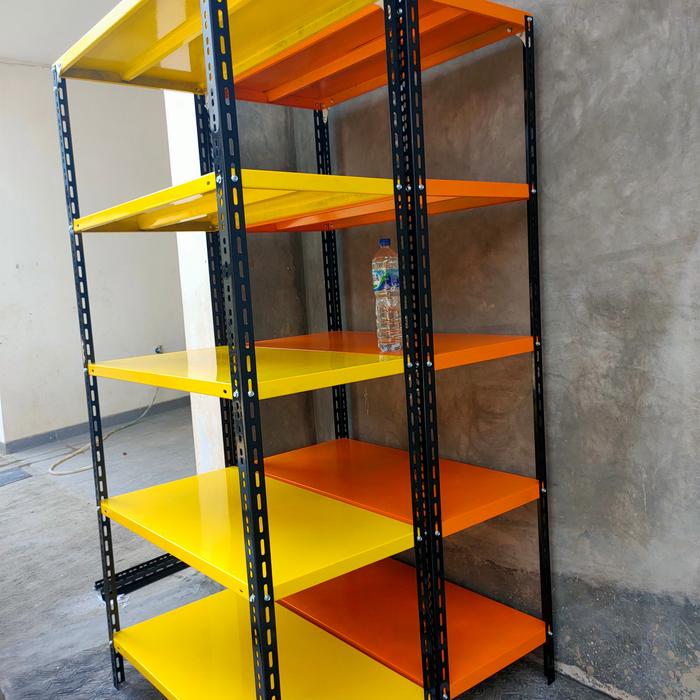 Jual rak besi siku lubang 5 susun 50x100x200 - Jakarta Timur - UD ...