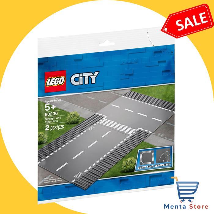 Jual LEGO 60236 CITY Straight & T-Junction Baseplate Road Plate Base ...