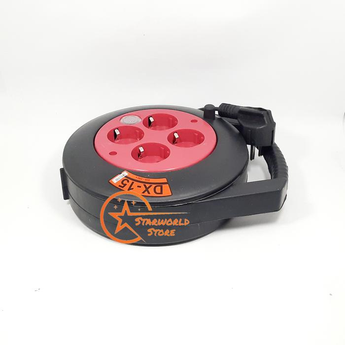 Jual DEXTA Kabel Roll Listrik / Box Kabel 4 Lubang 10 Meter DX-15 SNI ...