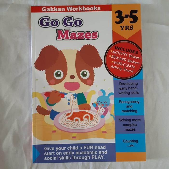 Jual Gakken Workbooks - Go go Series ( 3-5 Years ) - Mazes - Jakarta ...