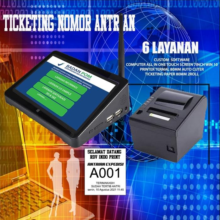 Jual mesin cetak nomor antrian - Kab. Sumedang - cv rdv indo print ...
