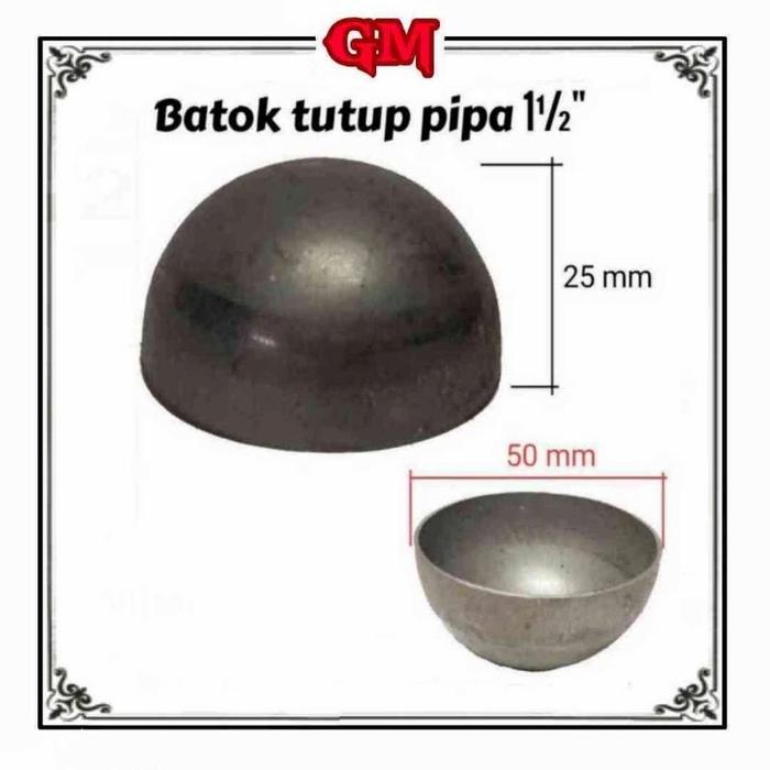 Jual batok tutup pipa besi 1,5 inchi - Kab. Tegal - GARDA METAL | Tokopedia