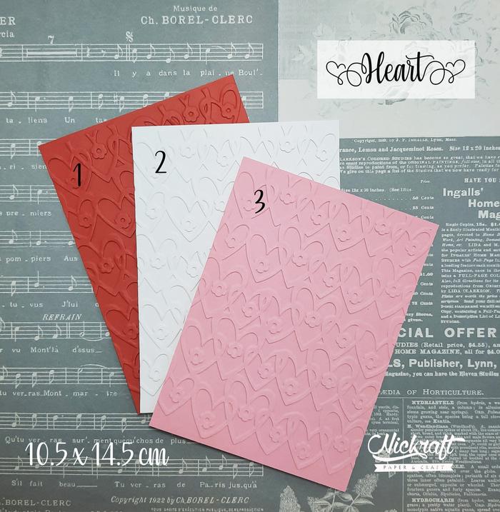 Jual Emboss Paper - HEART untuk Kartu Ucapan dll - WARNA LAIN - Jakarta ...