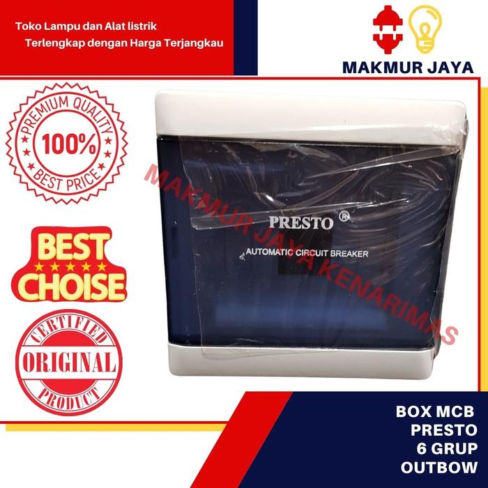Jual Box MCB/Kotak Sekring 6 Grup Outbow/Box MCB 6 Grup Presto Outbow ...