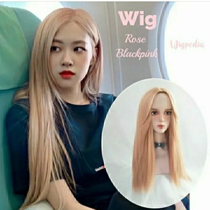 Jual Wig Rose Blackpink Wig Korea Viral Rambut Palsu Rose blackpink ...