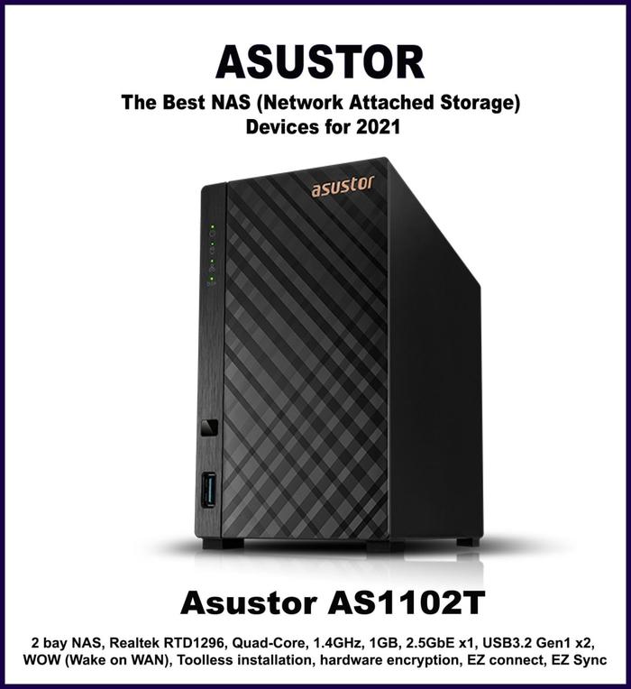 Jual NAS Asustor AS1102T 4TB - 2Bay 1GB - NAS 4TB ASUS 2Bay AS1102-T ...