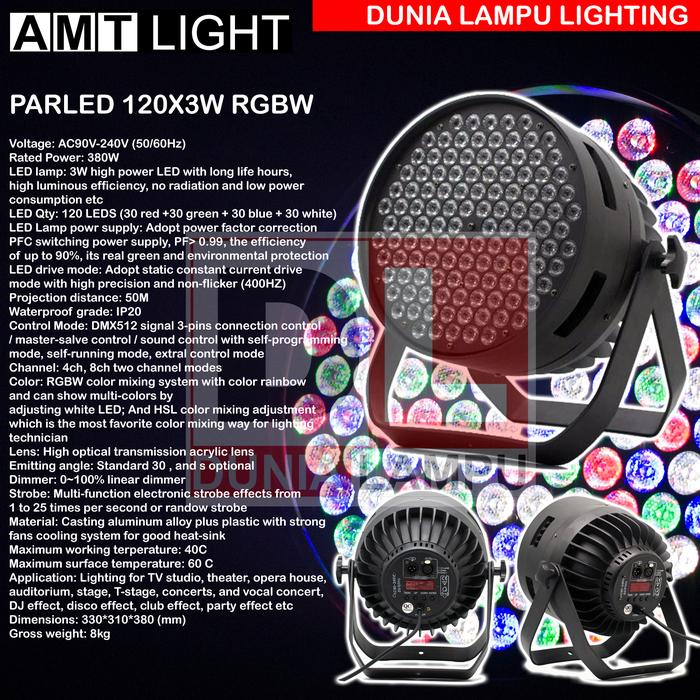 Jual Parled 120 PARLED 120x3W Par led 120 x 3W RGBW high quality ...